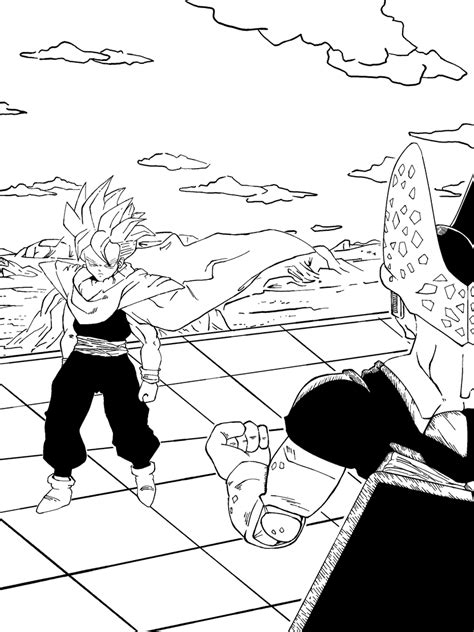 Cell Vs Gohan By M Ravioli On Newgrounds