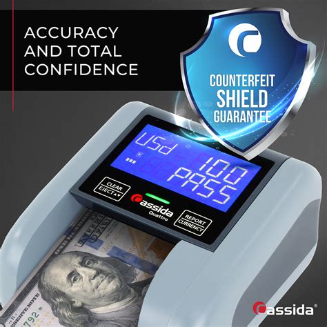 Cassida Quattro Counterfeit Detector Money Checker W Report Screen