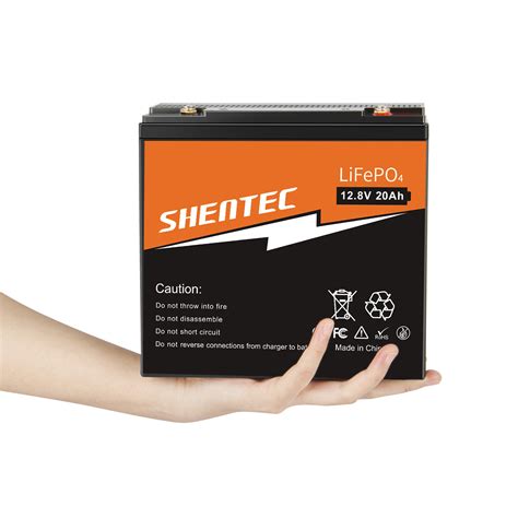 Shentec 12v 20ah Lithium Battery Lifepo4 Battery Bms Deep Cycle Solar