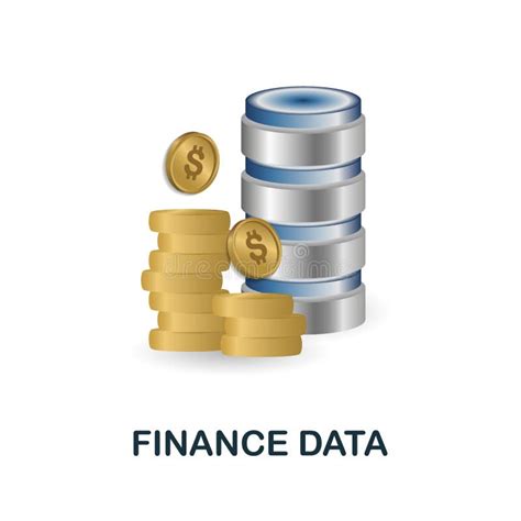 Finance Data Icon 3d Illustration From Project Development Collection