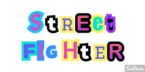 Street Fighter Videogame Animated  Logo Designs