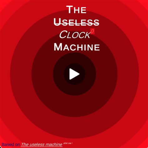 The Useless Clock Machine By Xavier Arpa