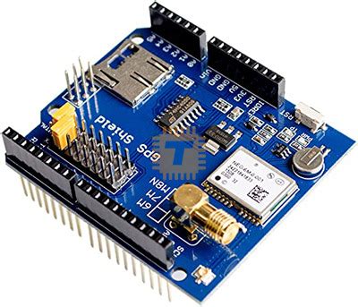 Md Ublox Neo M Gps Shield With Sd Card Slot Blue