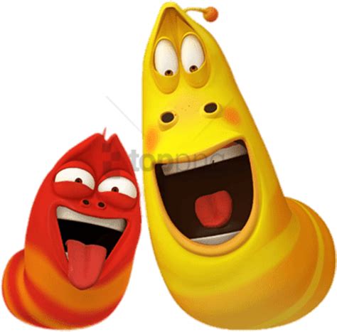 Download Hd Larva Red And Yellow Funny Faces Png Larva Yellow And Red