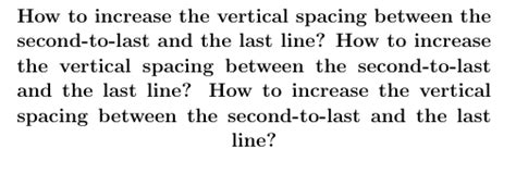 Minipage How To Increase The Vertical Spacing Between The Last Two