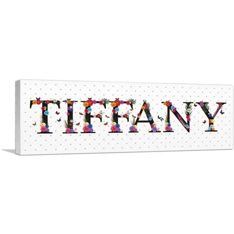 Artcanvas Tiffany Girls Name Room Decor Canvas Art Print Etsy
