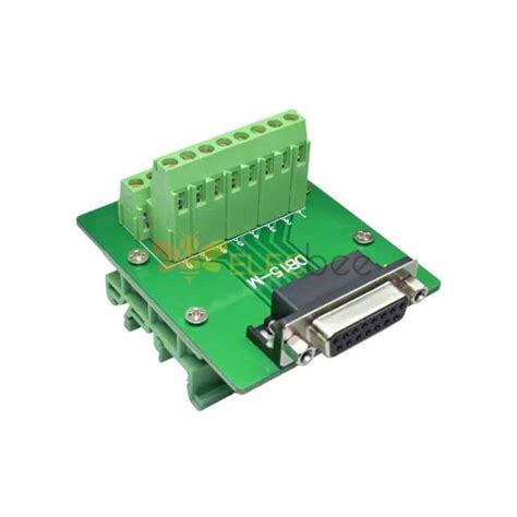 Female Head With Bent Legs And Bracket For Db15 Solderless Terminal