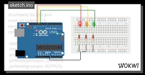 Task 2 Trafic Light Project Rbt Wokwi Esp32 Stm32 Arduino Simulator