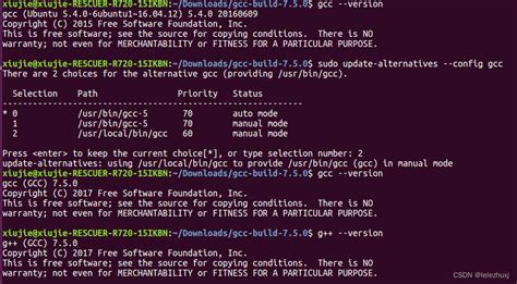 Ubuntu1604下安装多版本gcc和g教程ubuntu安装gcc750 Csdn博客