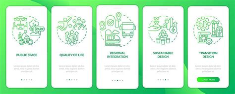 Principles Of Urban Design Yellow Onboarding Template City Menu