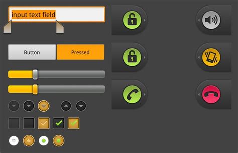 Android Gui Psd Teehan Lax Android Psd Text