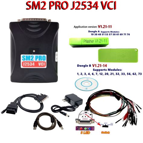 V2 21 22 Sm2 Pro J2534 Vci Ecu Programmer Read Write Ecu Tool Support