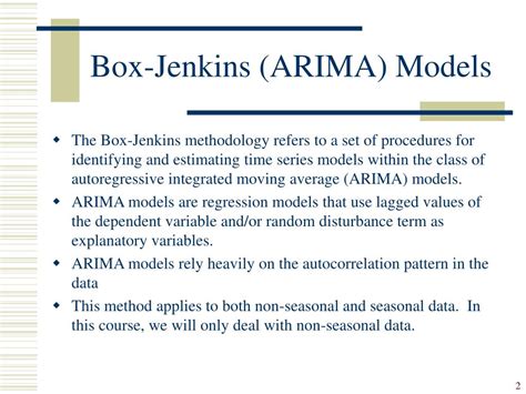 Ppt Non Seasonal Box Jenkins Models Powerpoint Presentation Free Download Id5394135