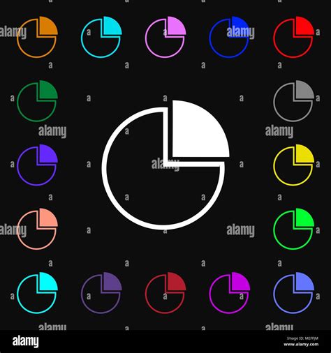 Infografik Symbol unterzeichnen Vielen bunten Symbole für Ihr Design Vector Illustration Stock