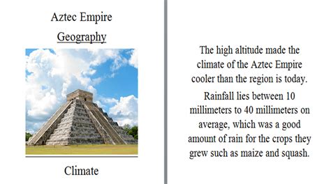Climate Aztec Empire