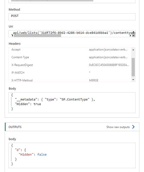 Hide A Content Type Via REST For Power Automate SharePoint Stack Exchange