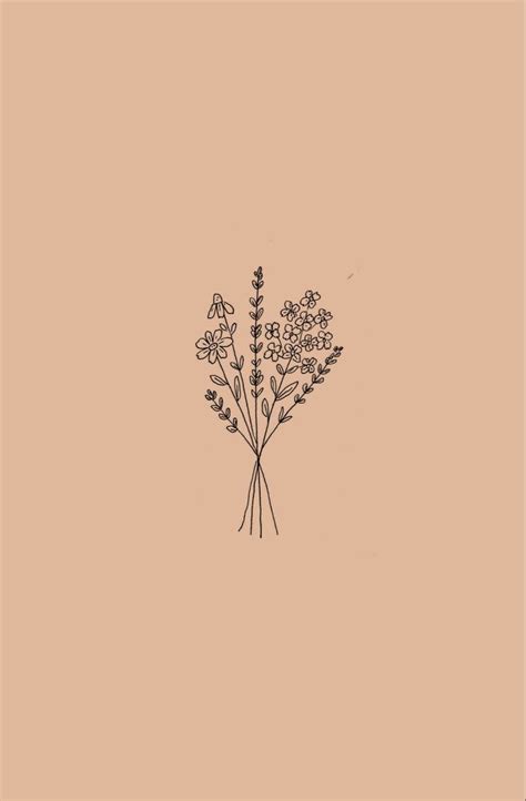 Tan Flower Iphone Wallpaper Hipster Iphone Background Wallpaper