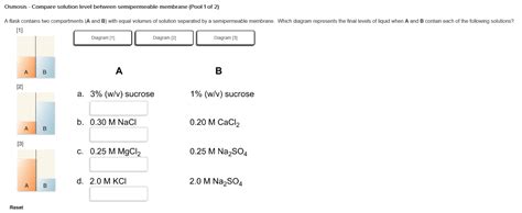 Solved A Flask Contains Two Compartments A And B With
