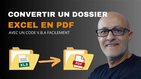 Convertir Dossier Excel En Pdf Rapidement Avec Un Code Vba Youtube