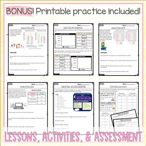 Grade 4 Data Literacy Ontario Math Unit Staceys Circle