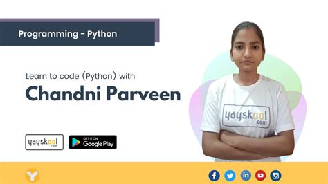 Complete Python Course Learn To Code With Chandni Parveen