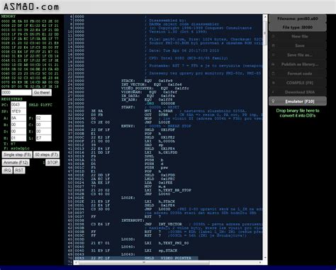 Online 8 Bit Assembler Ide Desktop Version Also Available Vintage