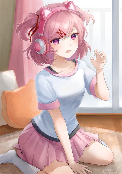 Natsuki Doki Doki Literature Club Doki Doki Literature Club Art
