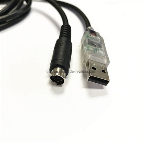 Usb To Rs232 6 Pin Mini Din Plc Programming Cable Usb Rs223 Din6pin And Usb 2 0 A Male Serial