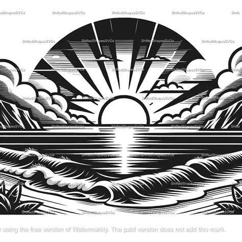 Beach Sunset Svg Bundle Etsy