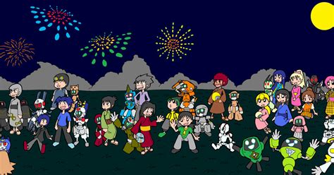 オリキャラ クロサカ町花火大会 Sohitのイラスト Pixiv