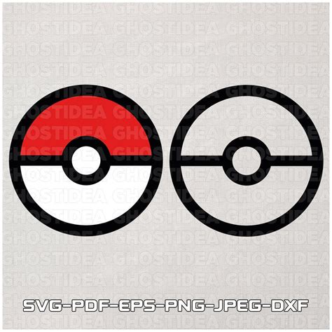 Poke Ball Svg Anime Svg Ball Svg Digital Clipart Svg Png Dxf Eps