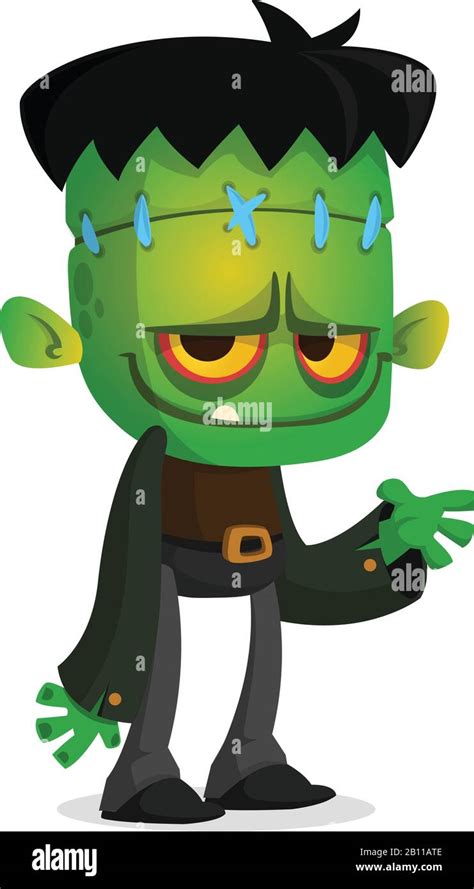 Personaje Monstruo De Halloween Mascota De Vector Monstruo Verde