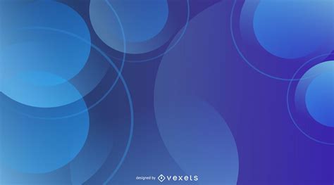 Blue Circular Patterned Background Vector Download