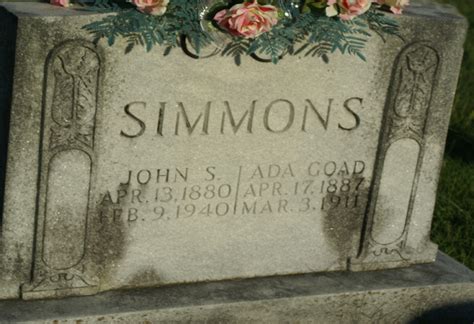 Ada Caroline Goad Simmons 1887 1911 Mémorial Find A Grave