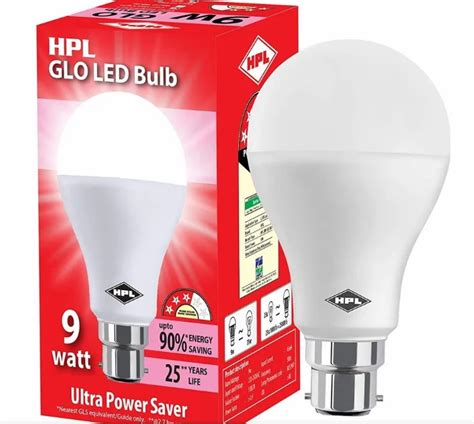 Hpl Glo Led Bulb 9watt 3000 K Cool White At Rs 50 Piece In Kannur