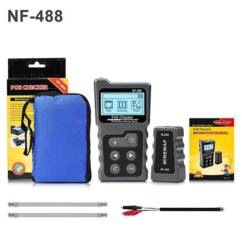 Noyafa Nf 488 Network Cable Tester Poe Switch Online Test Poe Voltage