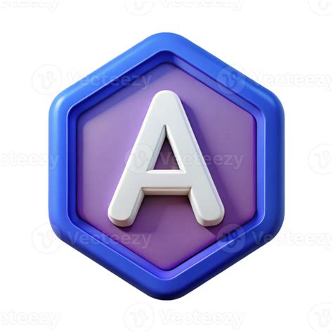 Exceptional Renaissance Letter A Badge With Sharp Corners Flat Color Clean Lines Minimal