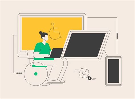 Premium Vector Electronic Accessibility Abstract Concept Vector Illustration