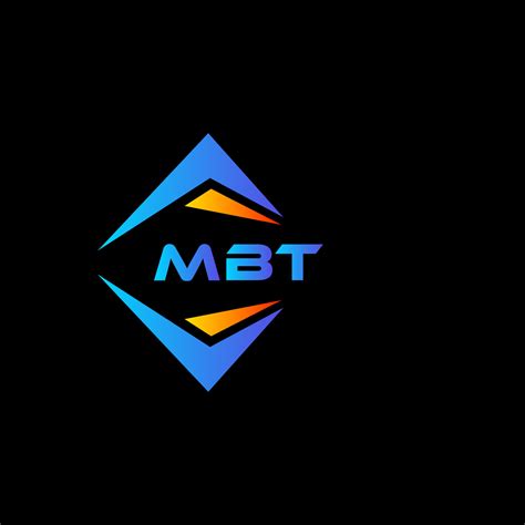 Mbt Abstract Technology Logo Design On Black Background Mbt Creative