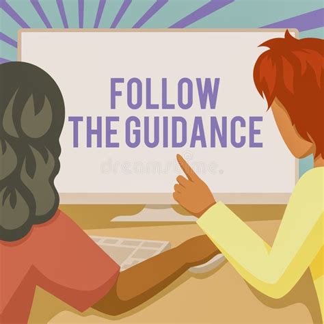 Text Caption Presenting Follow The Guidance Business Showcase