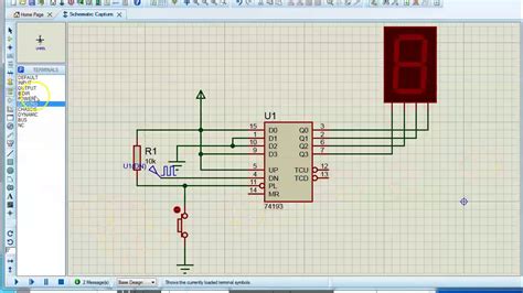 Proteus Video 10 Bcd Updown Counter Output To Seven Segment Display Youtube