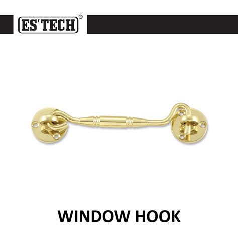 Estech Window Hardware Window Hook Solid Brass