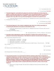 M Encoder Inpatient Docx Encoder Inpatient I Fill In The Blank