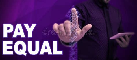 Writing Displaying Text Pay Equal Business Approach Principle Of Non