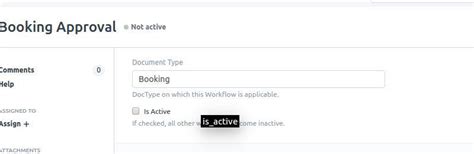Custom Activate Deactivate Worklfow Against A Field Erpnext Frappe
