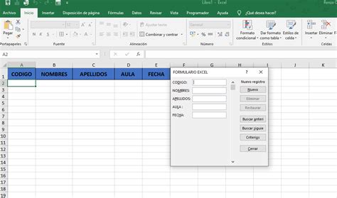 Hablamos Excel Crear Formulario En Microsoft Excel Sin Usar C Digo En Vba