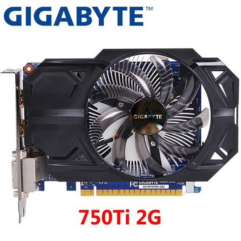 Original GIGABYTE GTX 750Ti 2GB Graphics Card 128Bit GDDR5 Video Cards For NVIDIA Geforce GTX
