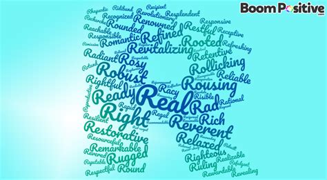Positive Adjectives That Start With R Refreshing Words Positive