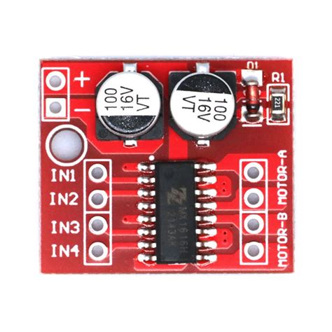 Husxh L298N 2 Way DC Motor Driver Module PWM Speed DC Motor Driver Module Dual H Bridge Stepper
