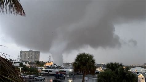 Tornado Spins Through Fort Lauderdale Tornado In SoFlo